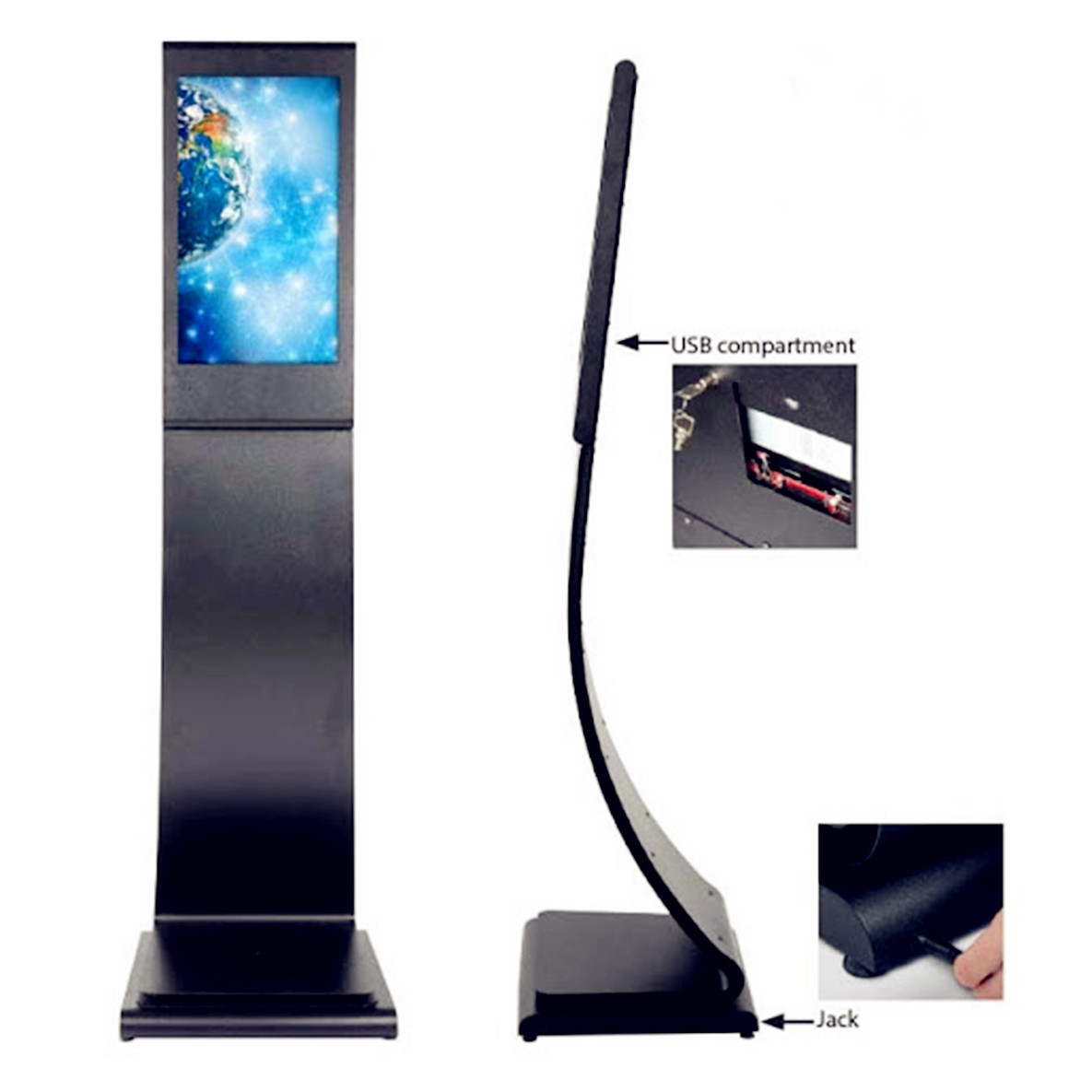 21.5 Inch Automatic Dispenser Hand Sanitizer Advertising Display Screen ...